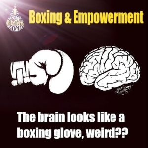 The brain looks like a boxing glove. Weird? It’s a nice coincidence ...